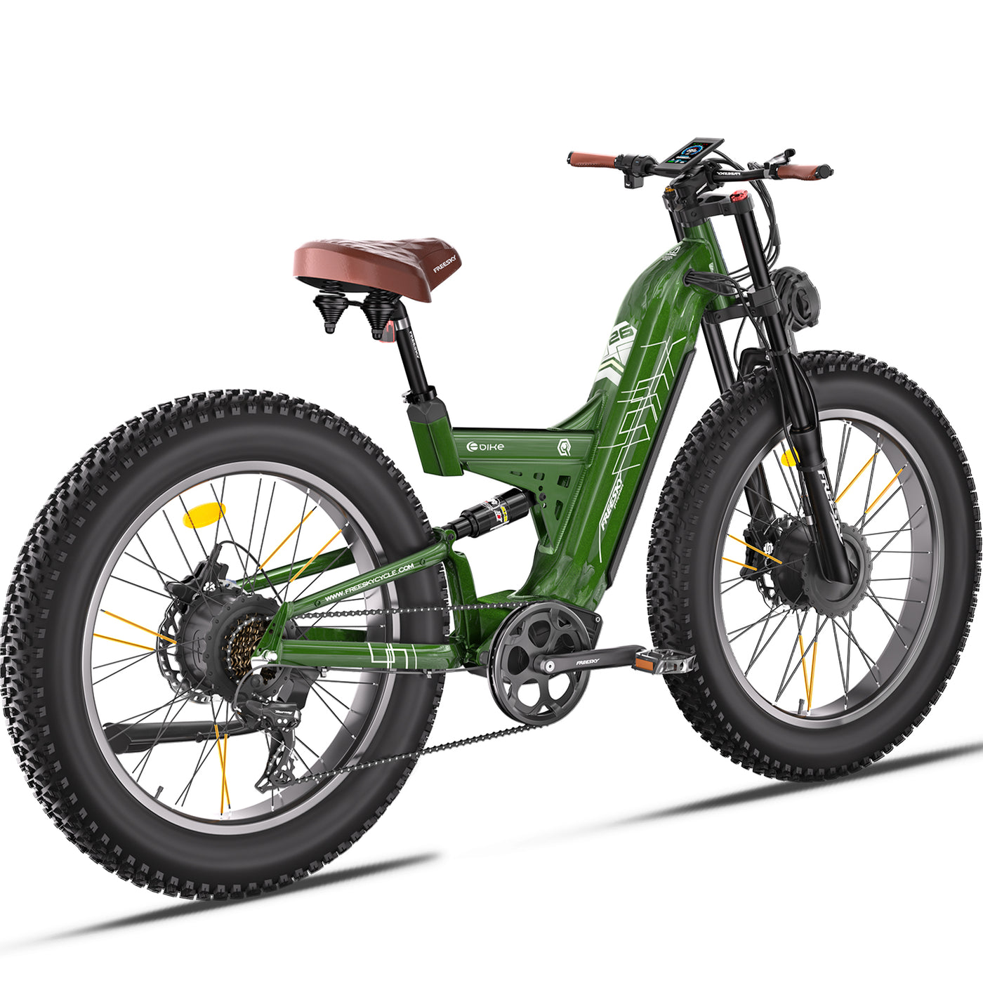 Dual Motor Electric Mountain Bike | Freesky Electric Bike Warrior Pro M ...