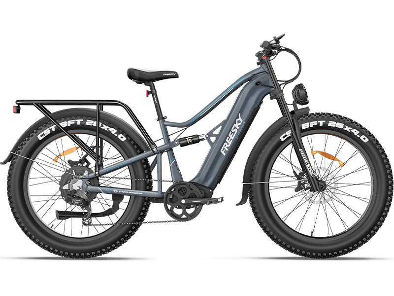 Freesky 1000W Electric Mountain Bike with Rear Rack | Swift Horse Pro X ...